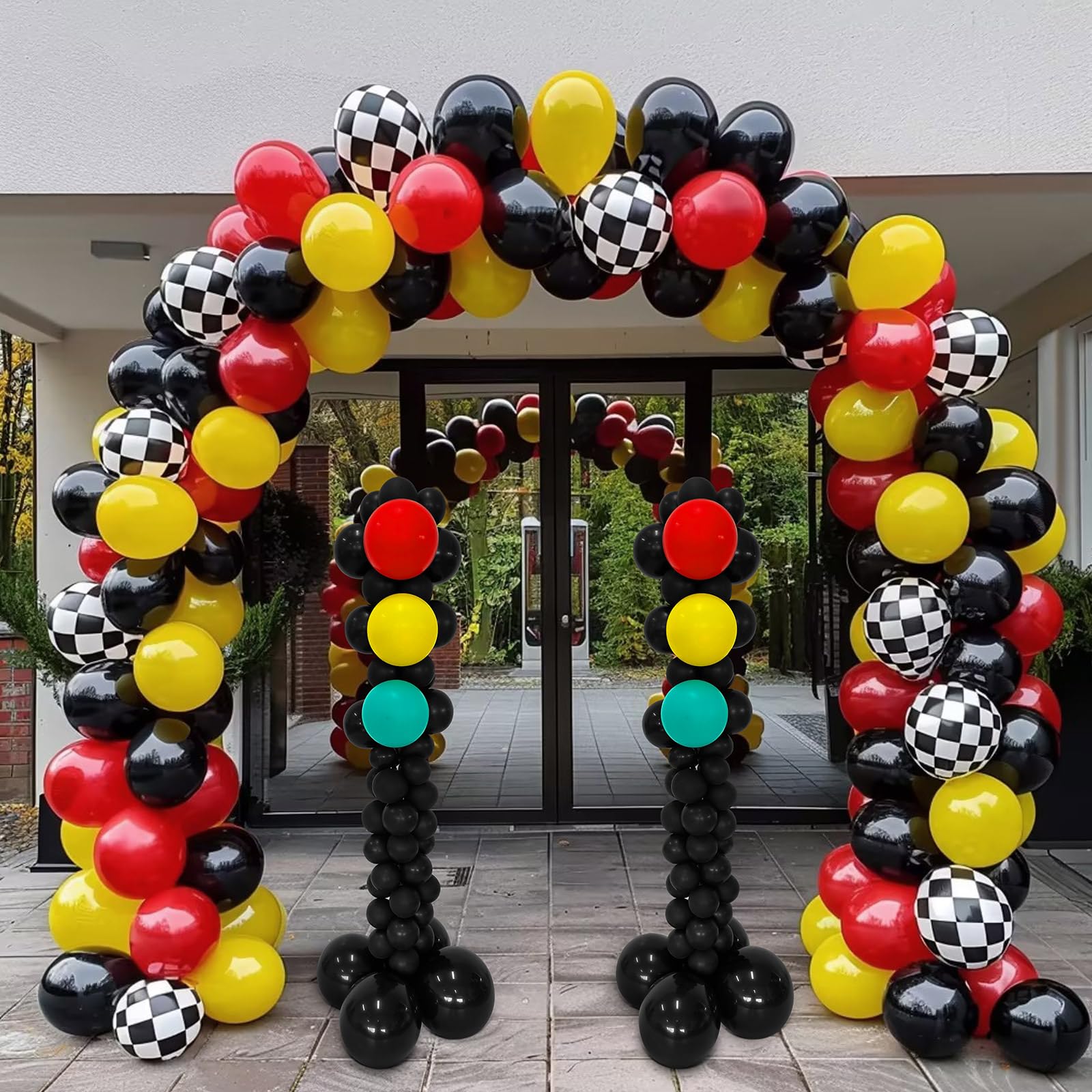 WinnerWhy Traffic Light Balloons Race Car Balloons Arch Garland Kit ...