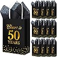 Amazon.com: Resholder 20 Pack Cheers to 50 Years Gift Bags with Handle ...