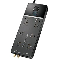 Amazon.com: Rocketfish 6-Outlet/2-USB Swivel Wall Tap Surge Protector ...