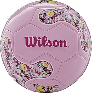 Amazon.com : Wilson x Disney Minnie Mouse Size 3 Soccer Ball: Smile ...