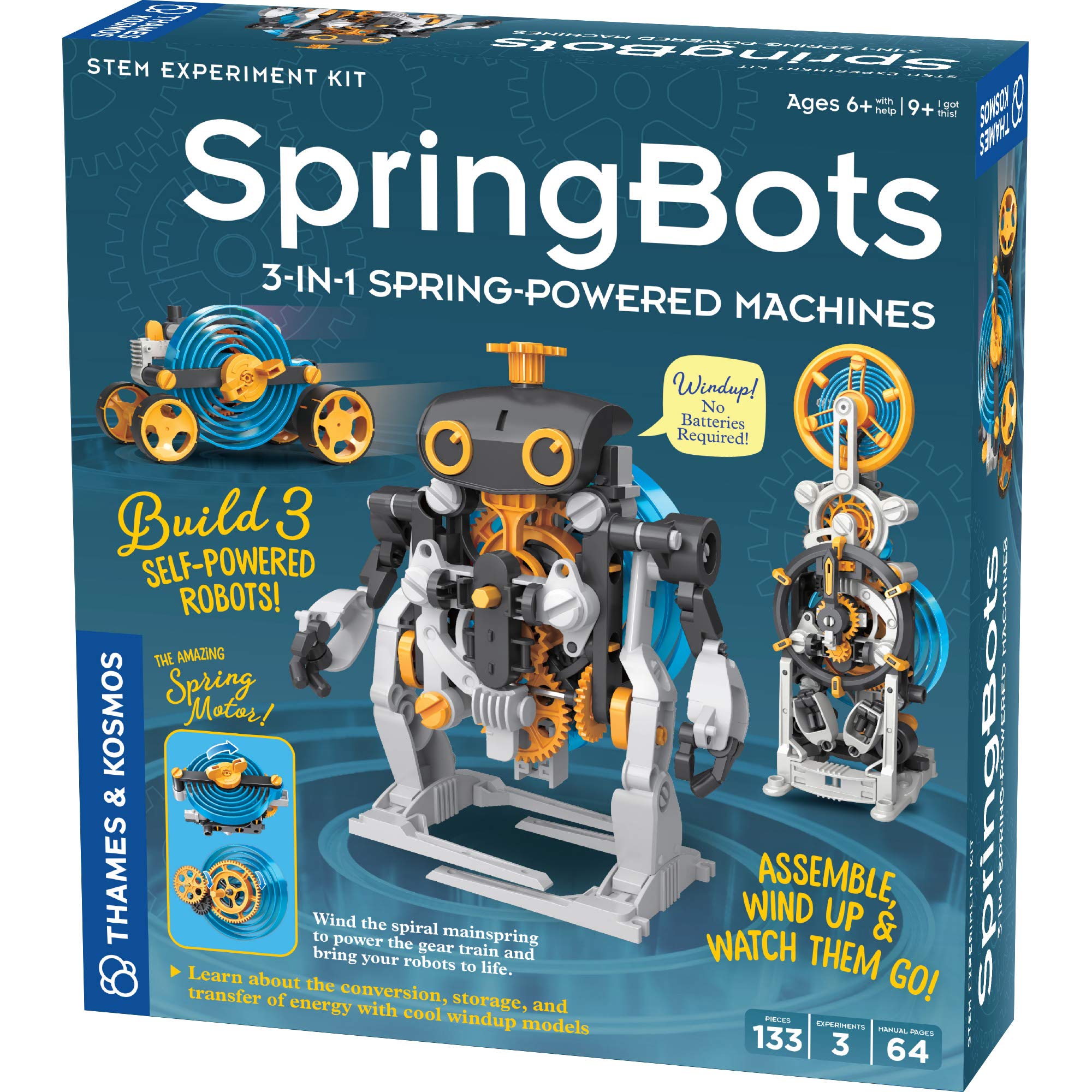 Mua Thames & Kosmos SpringBots STEM Kit | Build 3 Spring-Powered| Race ...