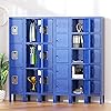 Greenvelly Metal Locker - Five Tier Box, Blue, 5 Door - Ideal for ...