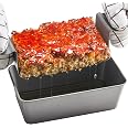 Amazon.com: BRONYPRO Nonstick Meatloaf Pan with Drain Tray, 9x5 Meat ...