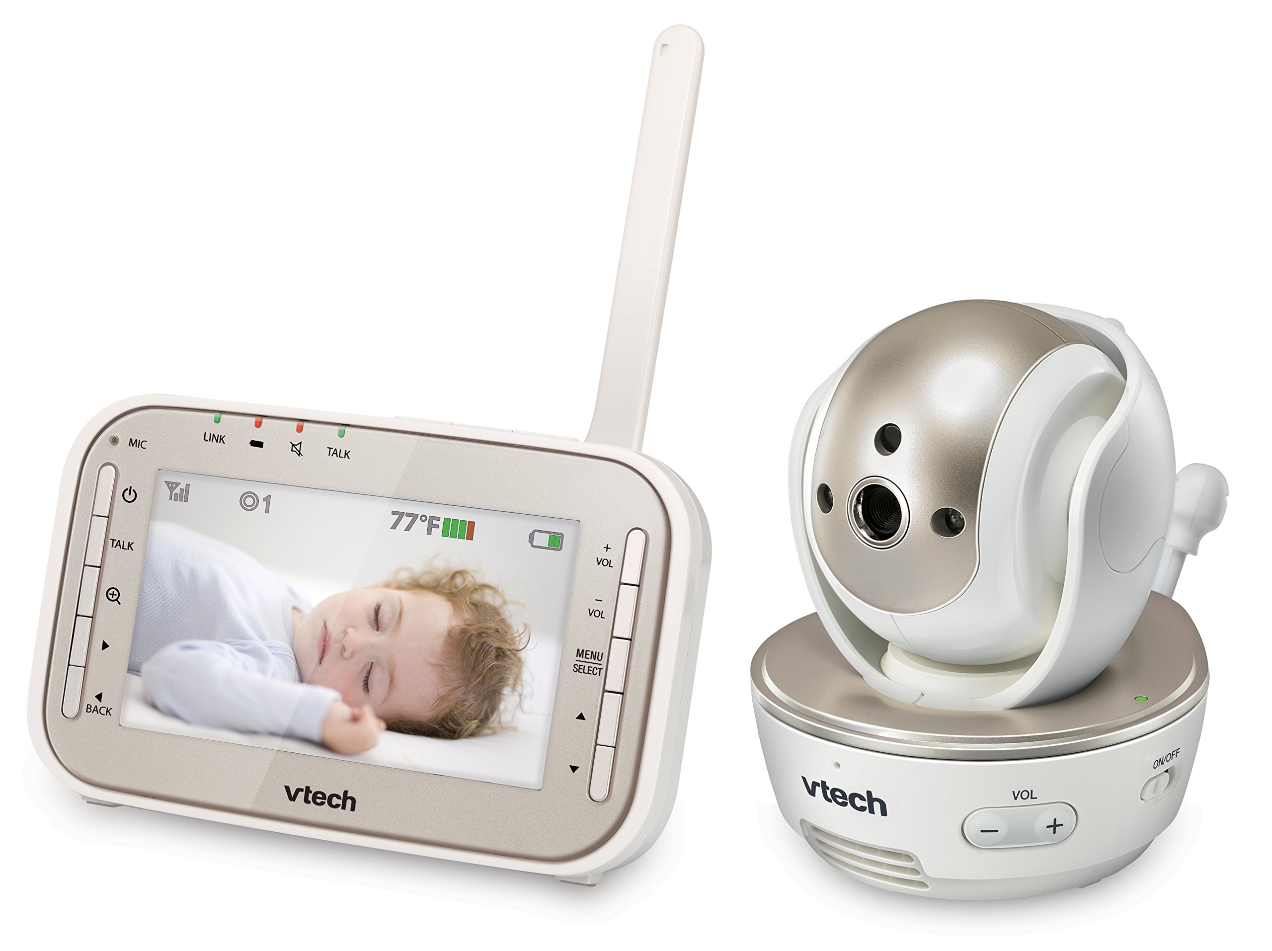 VTech VM343 Video Baby Monitor with Automatic Infrared Night Vision ...