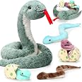 Amazon.com: Leitee 7 Pcs Snake Plush Toy Set 63 Inch Large Mommy Snake ...