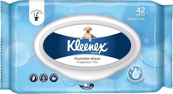 KLEENEX Flushable Wipes, Fragrance Free (10 x 42 Wipes): Amazon.com.au ...
