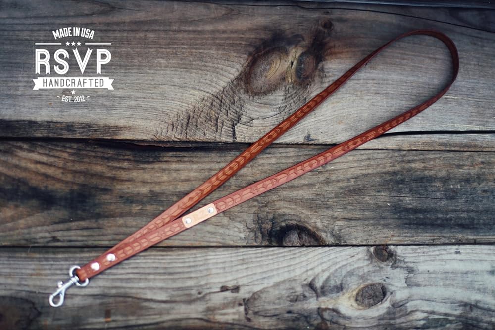 Amazon.com: Custom Tribal pattern Leather lanyard, ID holder leather ...