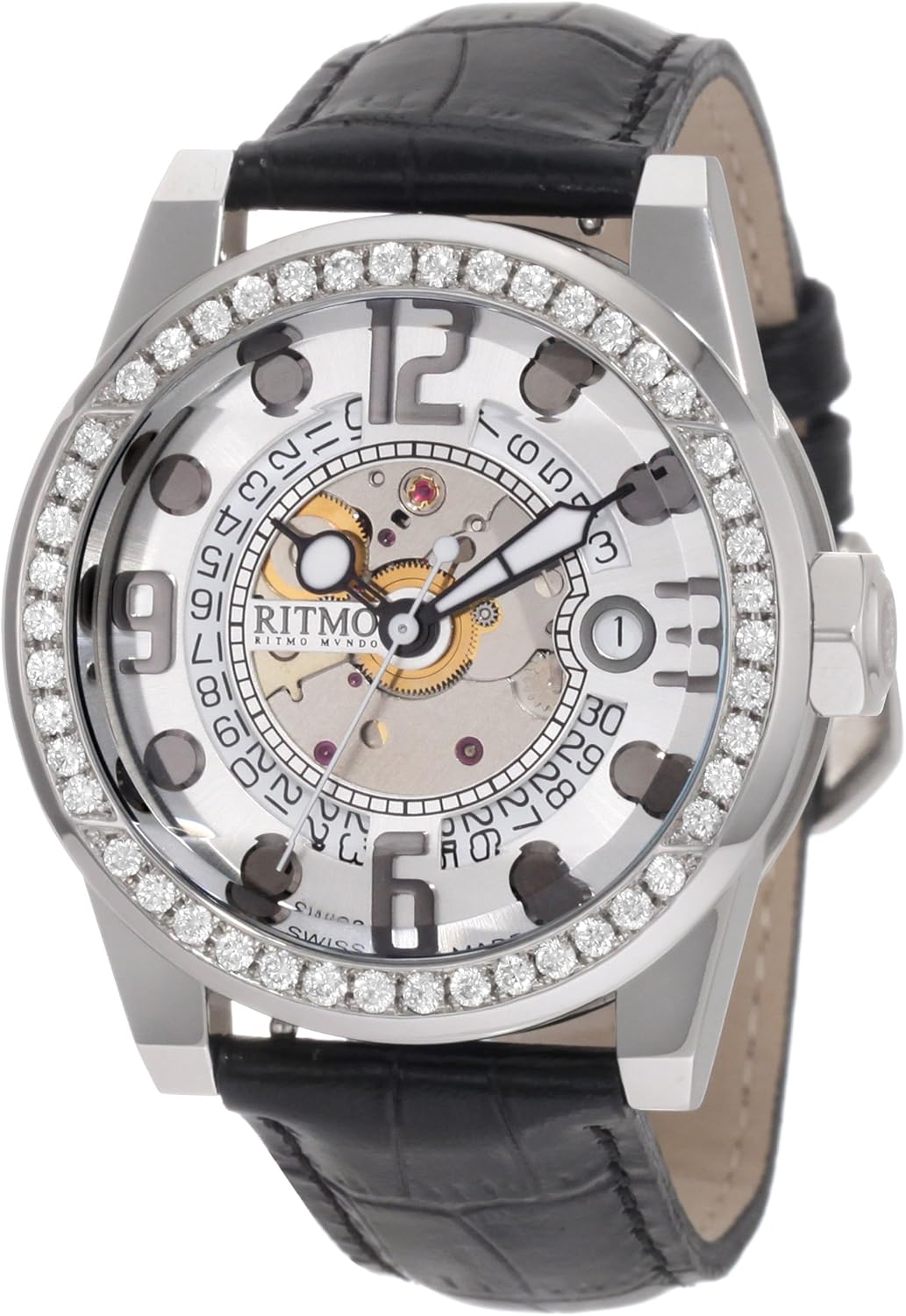 Amazon.com: Ritmo Mundo Women's D251/1 Silver Diamond Pantheon ...