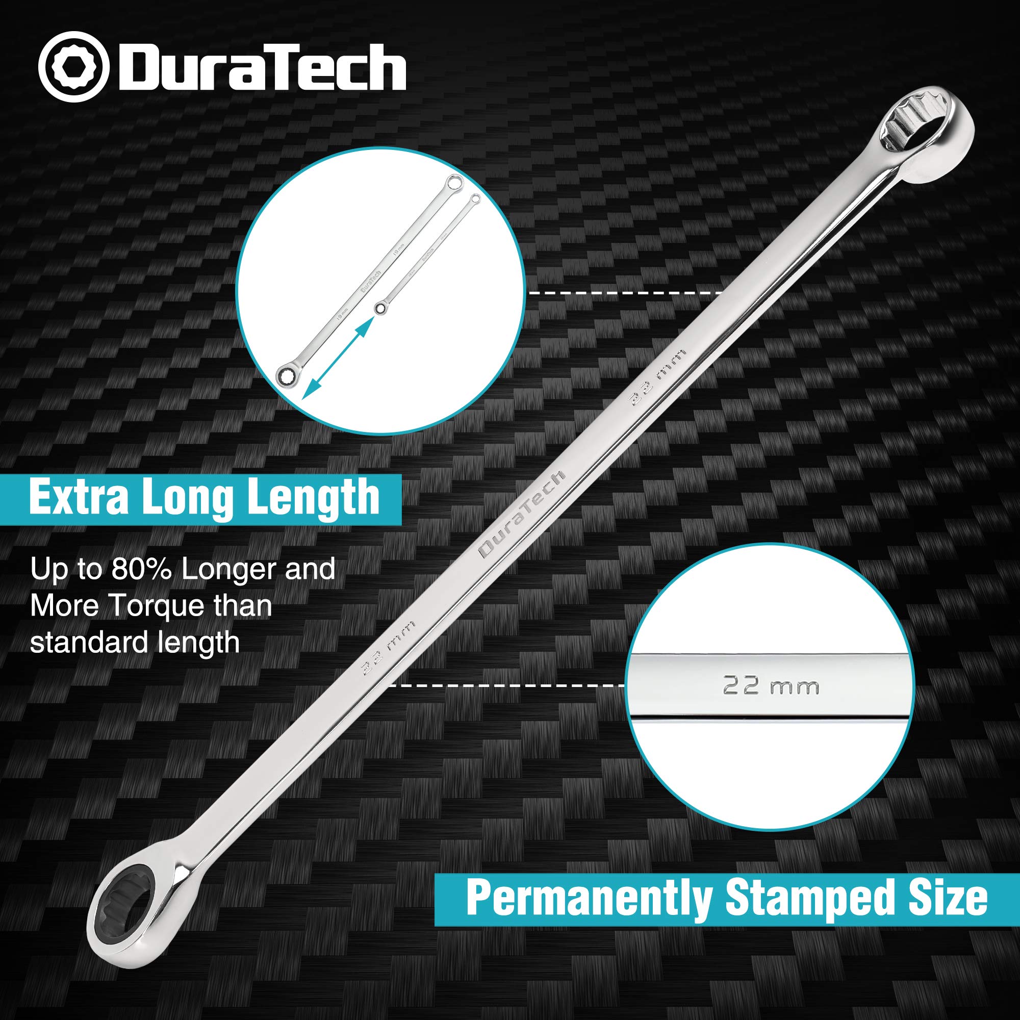 Mua DURATECH Extra Long Ratcheting Wrench Set, Double Box End Wrench ...