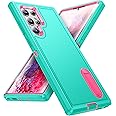 Amazon.com: Fucozan for Samsung Galaxy S22 Ultra Case with Kickstand Case 3-Layer Military Grade ...