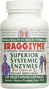 Amazon.com: Braggzyme Superior Systemic Enzymes 120 Capsules : Health ...