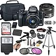 Amazon.com : Canon EOS M50 Mirrorless Digital Camera (Black) with 15 ...