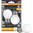 SYLVANIA LED TruWave Natural Series G16.5 Globe Light Bulb, 40W Equivalent, Efficient 4.5W ...