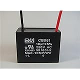 Amazon.com: CBB61 / C61 Fan Motor Capacitor 20uf 250VAC 2 Wire: Automotive