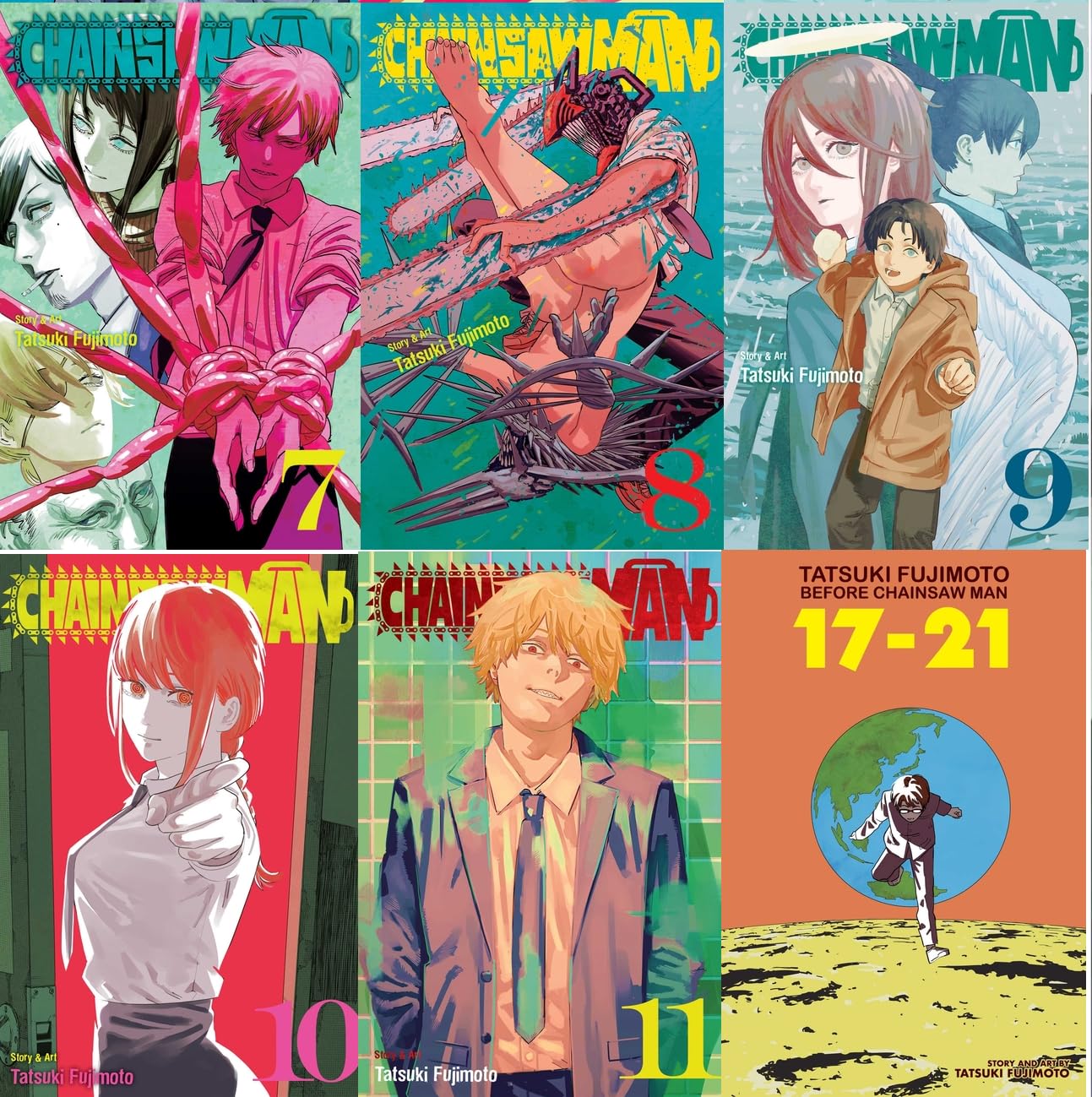 Mua Chainsaw Man Collection 13 book set volumes 1-11 and Tatsuki ...