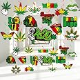 Amazon.com: 60 Pcs Weed Themed Party Swirl Decorations Weed Party ...