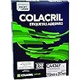Etiqueta Adesiva Colacril, Ink-Jet/Laser A4, CA4367, Branco, 210 x 297 ...