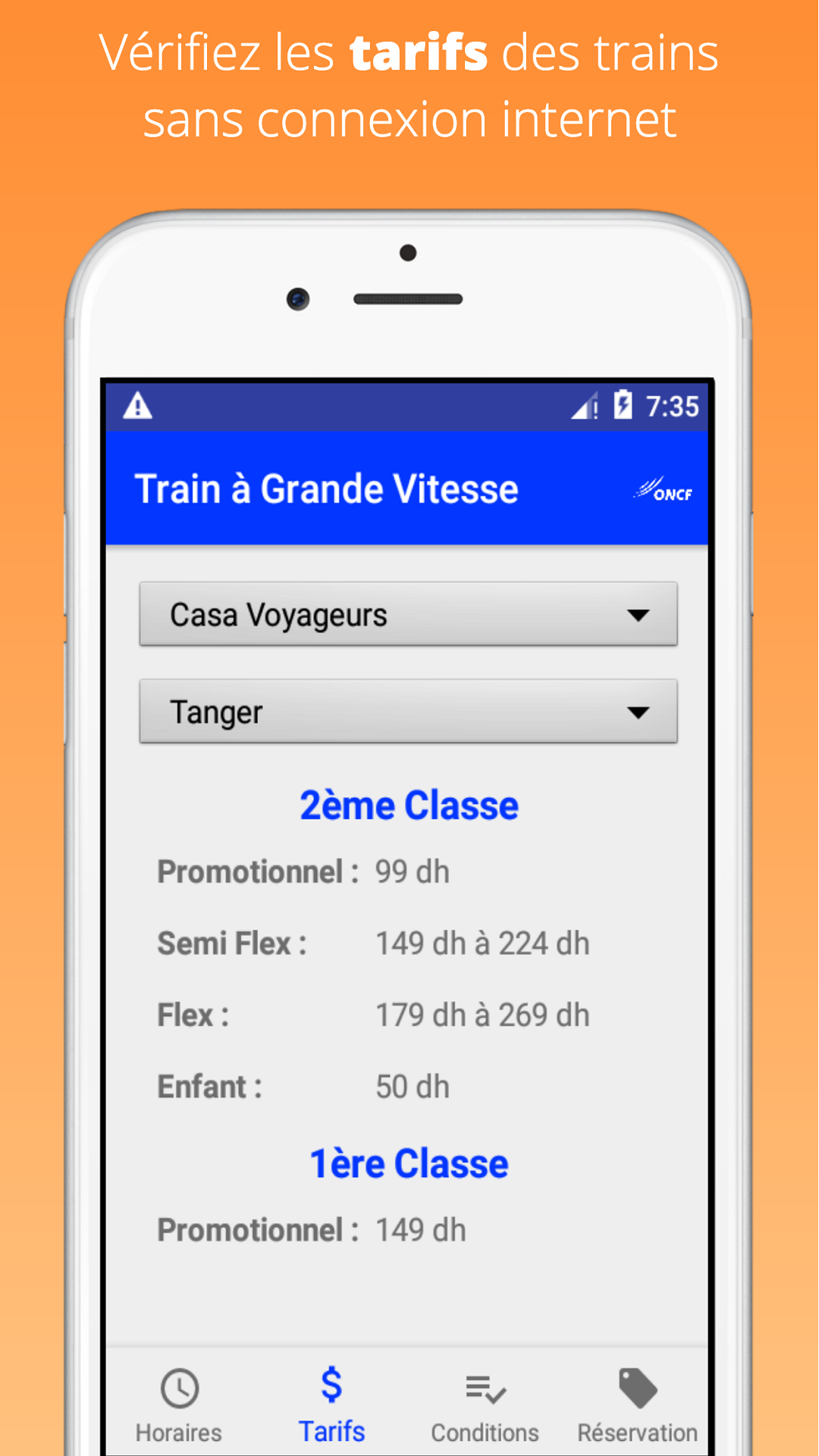 ONCF : TGV Maroc (voyages, horaires des trains, prix, réservation en ...