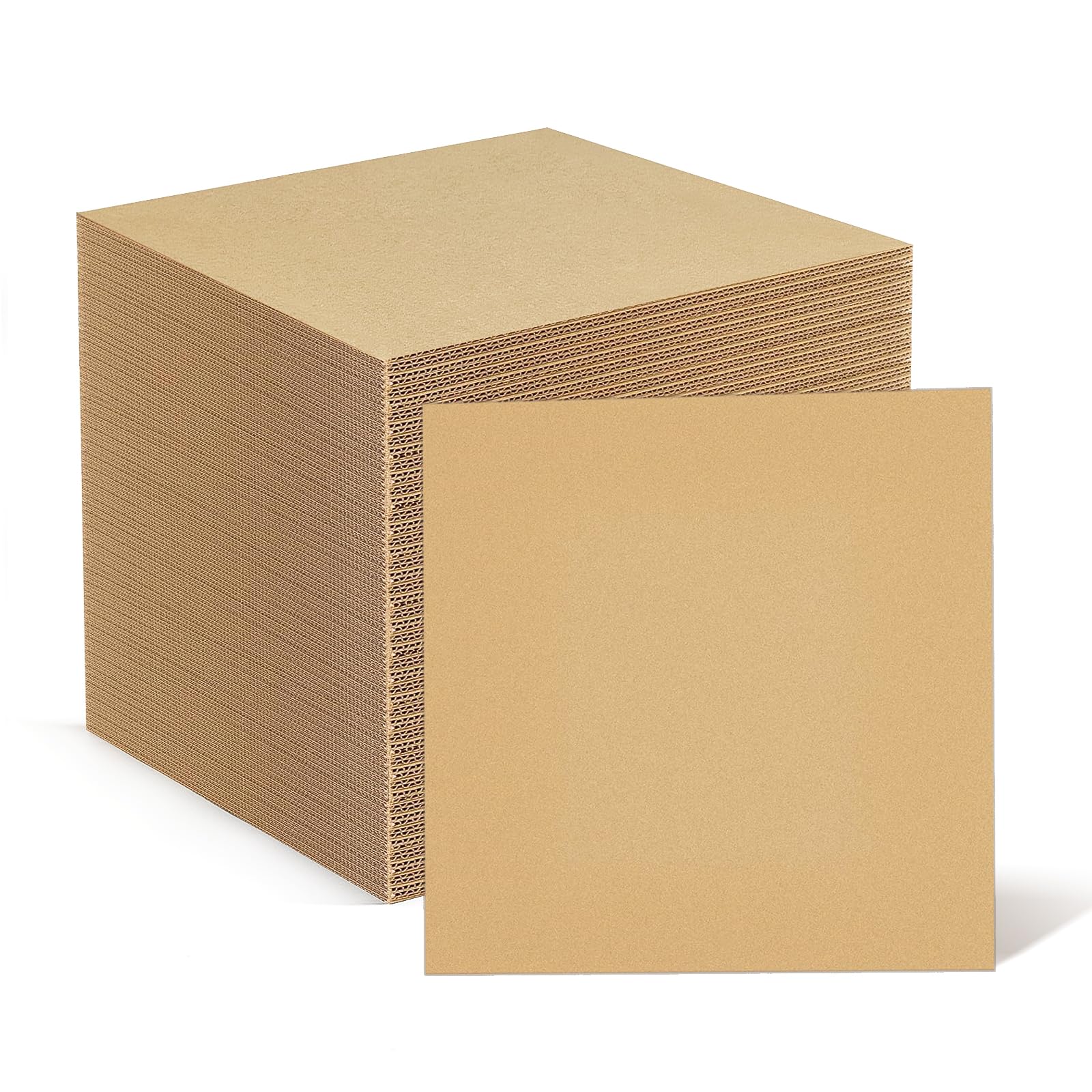 Mua 12x12 Corrugated Cardboard Sheets - 50 Pack Cardboard Inserts Flat ...