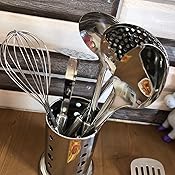 Berglander Stainless Steel Kitchen Utensil 12 Piece with 1 Stand ...