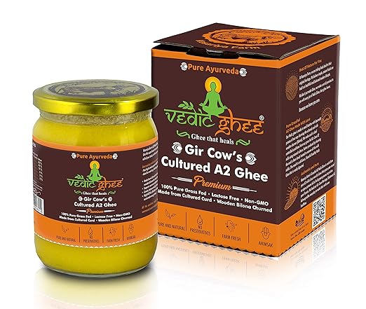 Vedic Ghee A2 Gir Cow Cultured Ghee from Kesariya Farm, Vedic Bilona ...