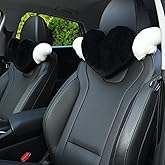Amazon.com: 2 Pack Heart Shaped Cute Car Headrest Pillow with Angel ...