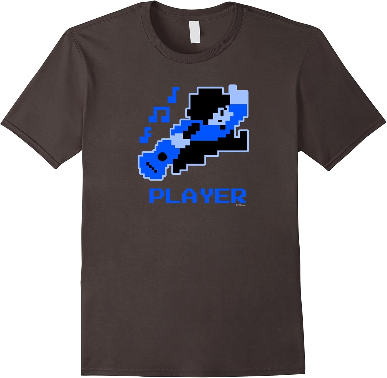 Amazon.com: 8-Bit Player (Blue) T-shirt: Clothing