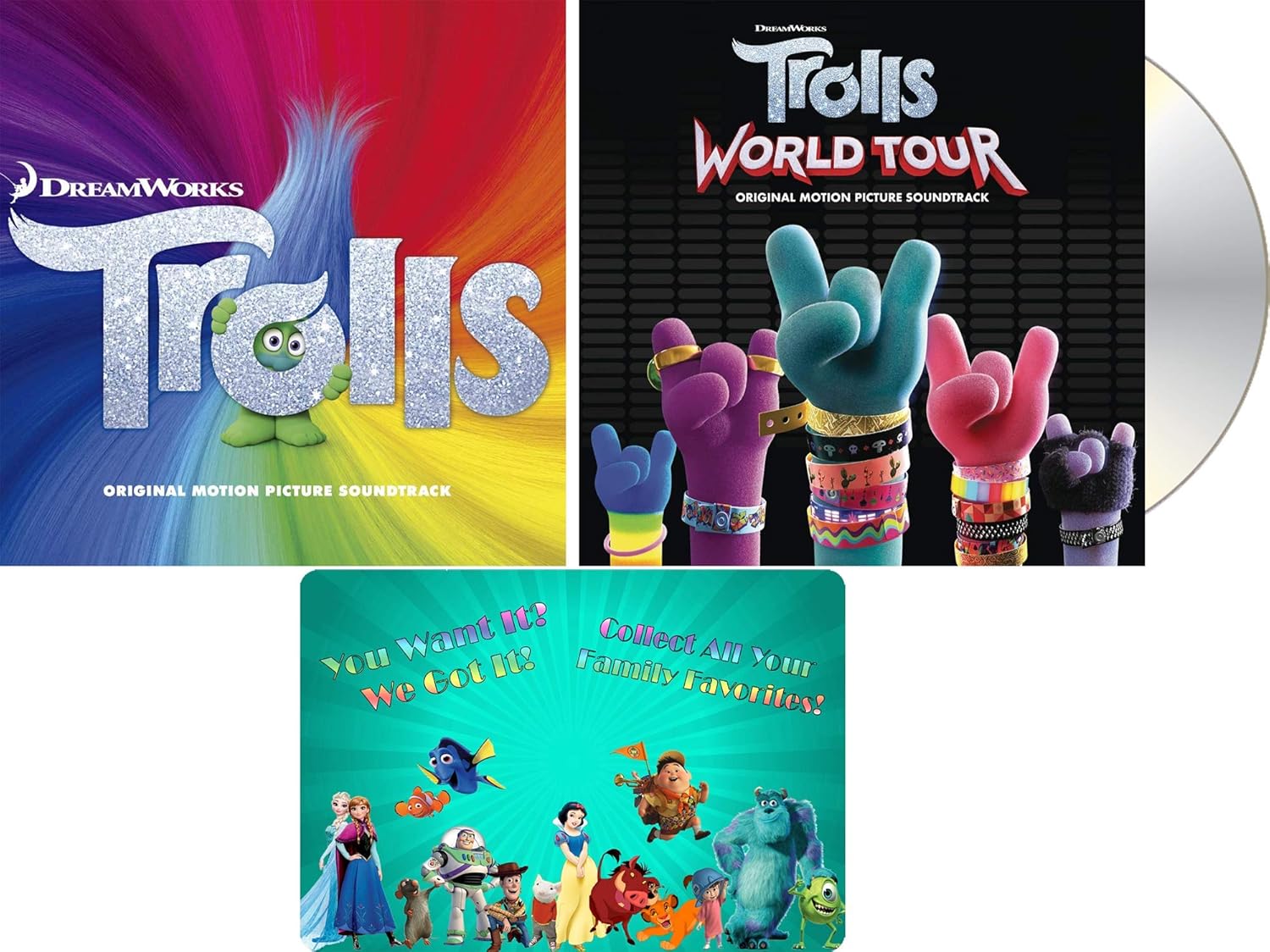 Various Artist - Trolls 1 and 2 World Tour: Movies Soundtracks CD ...