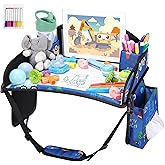 Amazon.com: PILLANI Kids Travel Tray for Car - Car Seat Tray for Kids ...