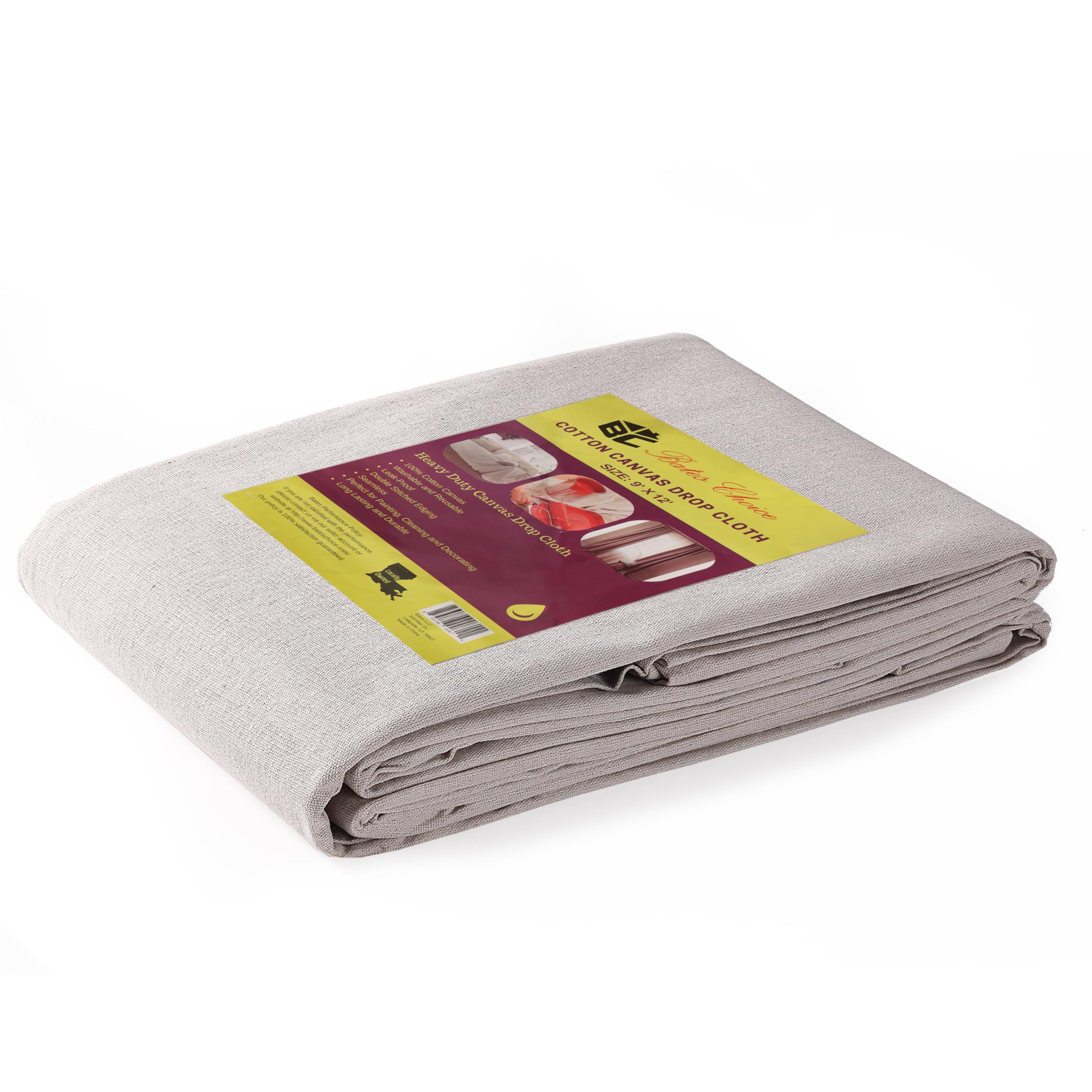 Bates- Drop Cloth, Canvas Drop Cloth 9x12, Canvas Tarp, Canvas Fabric ...