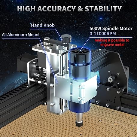 Mua 500W CNC Router Machine, MYSWEETY 4540 CNC Wood Router 3 Axis Metal ...