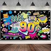 Amazon.com : 90s Theme Backdrop Hip Hop Graffiti Back to 90's Party ...