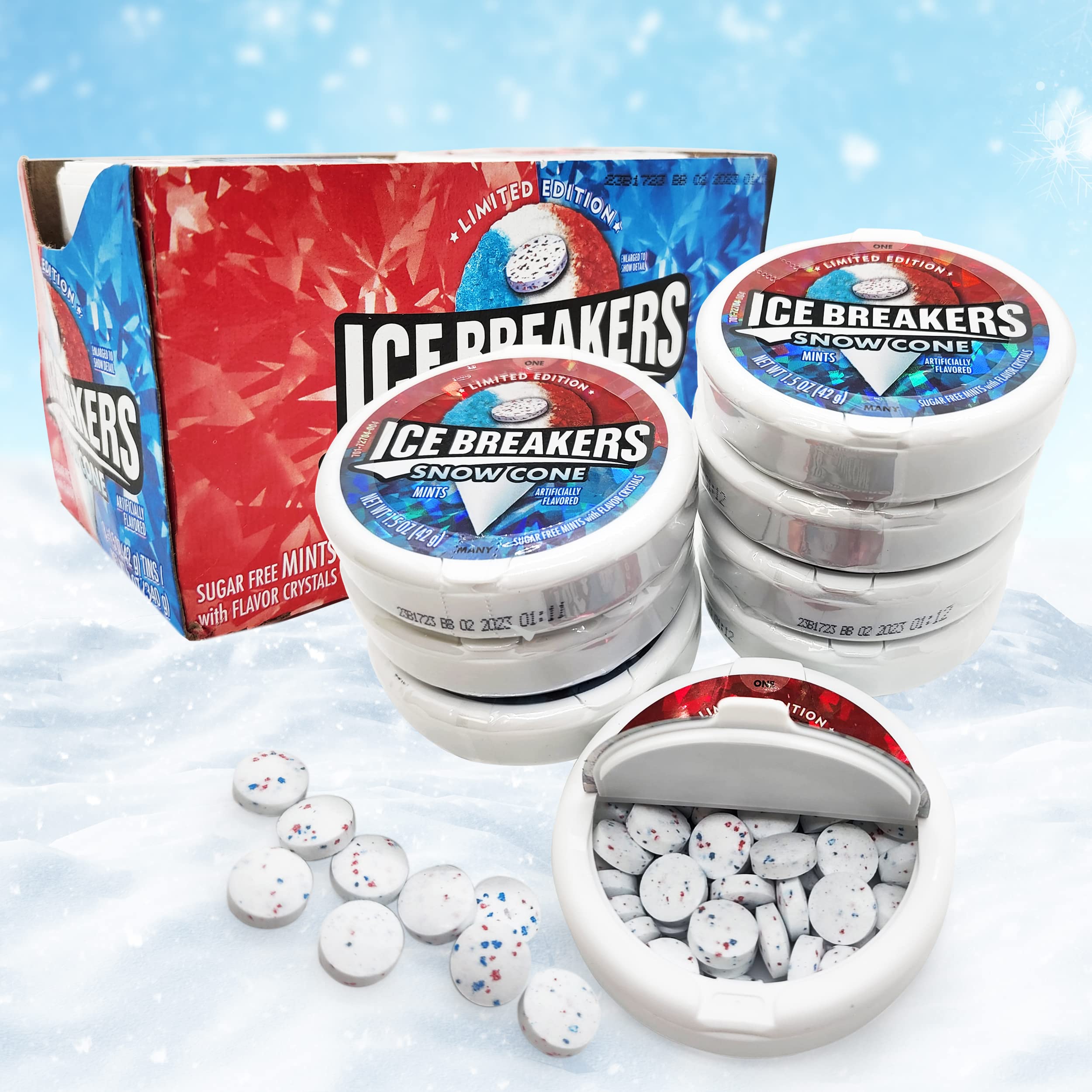 Mua ICE BREAKERS Snow Cone Flavored - Sugar Free (8 Count) Ice Breaker ...