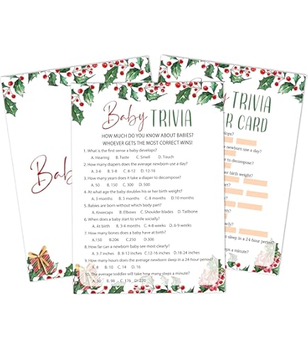 Christmas Baby Shower Games