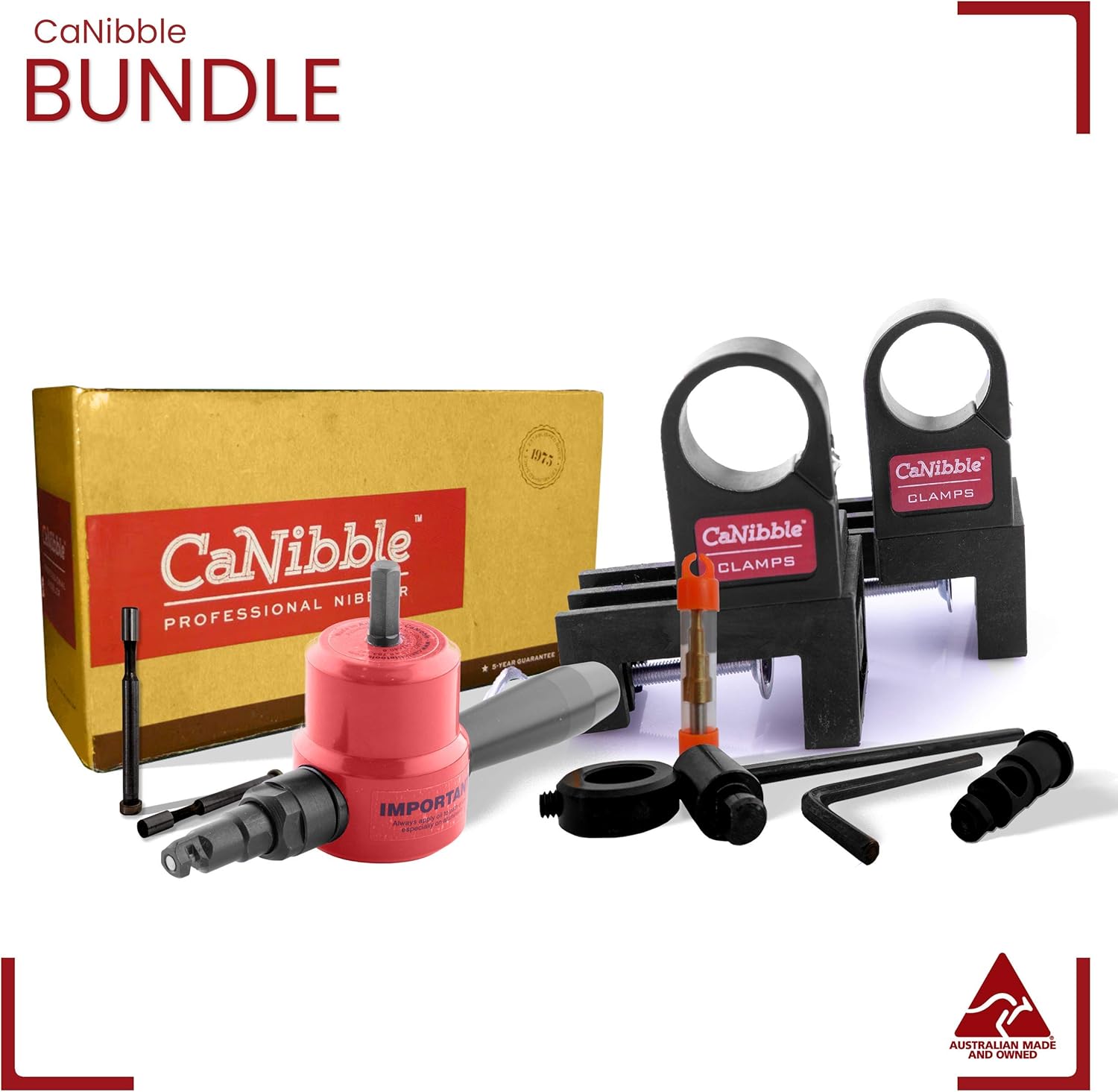 CaNibble Professional Nibbler Bundle - Made in Australia, Two Bench ...