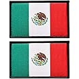 Amazon.com: stidsds 2 Pack Mexico Flag Patch Mexico Flags Embroidered Patches Mexican Flags ...
