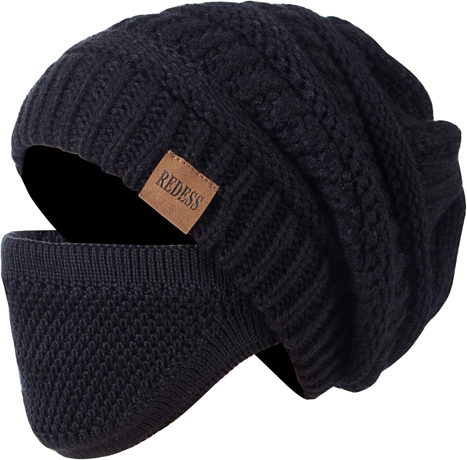 REDESS Slouchy Beanie Hat for Men and Women Winter Warm Chunky Soft ...