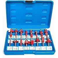 HILTEX 10108 Tungsten Carbide Router Bit Set, Woodworking Tools and ...