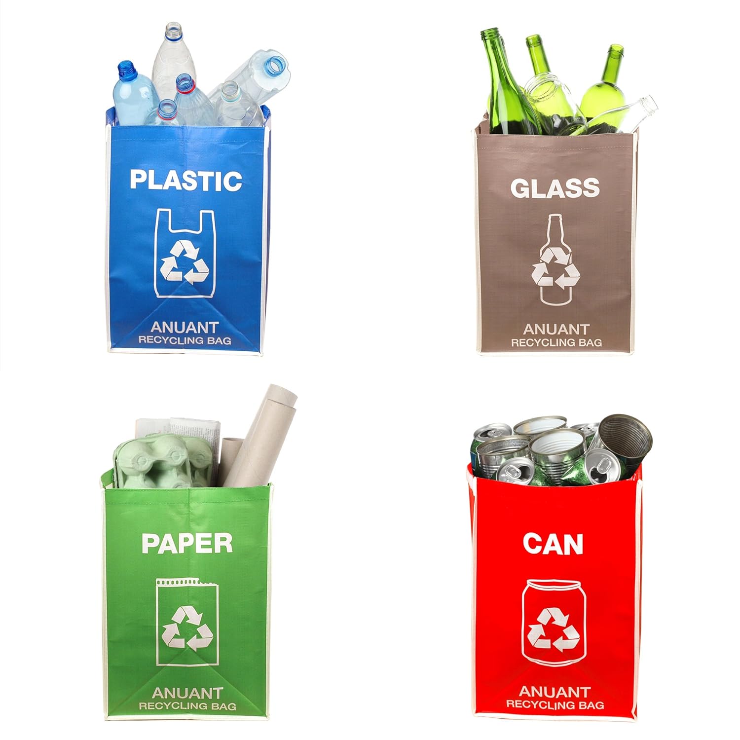 Home Recycle Garbage Sorting Bins Organizer Waterproof Baskets ...