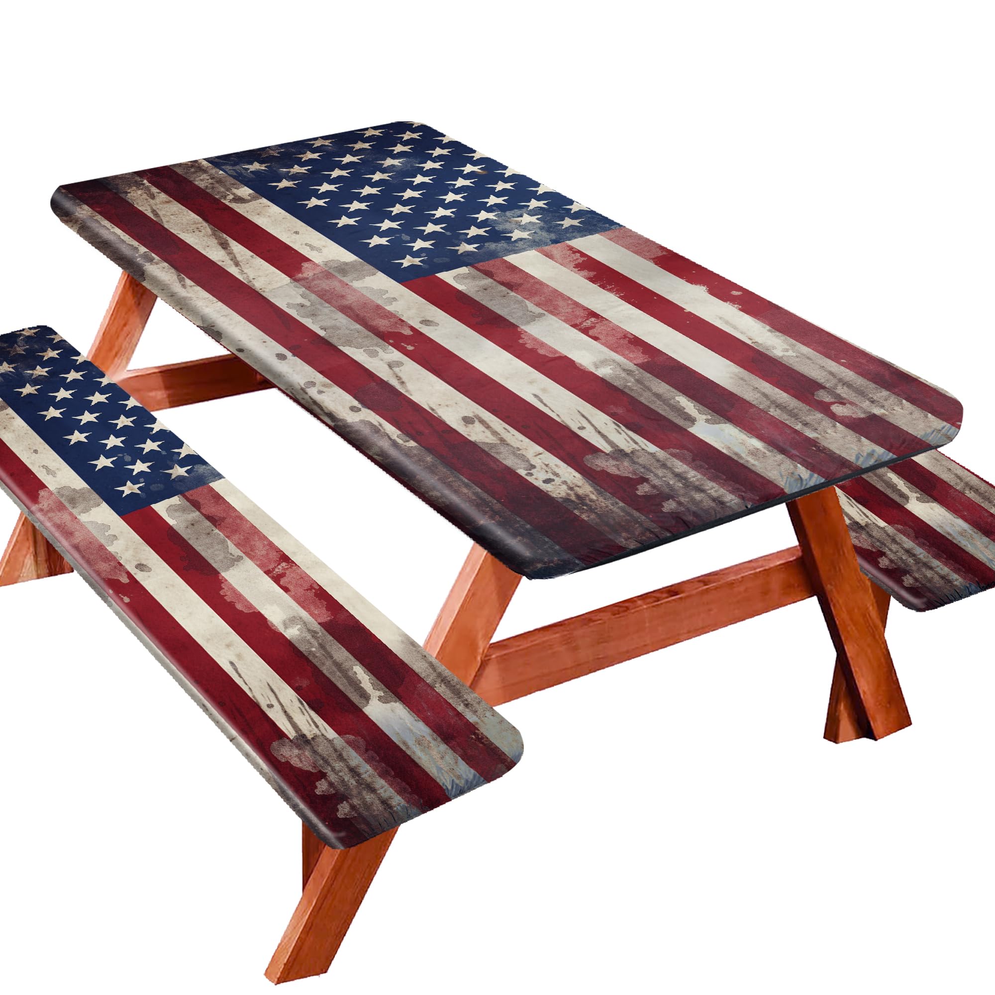 YEYE JUICE Picnic Table Cover with Bench Covers 6FT 3PCS, Camping ...