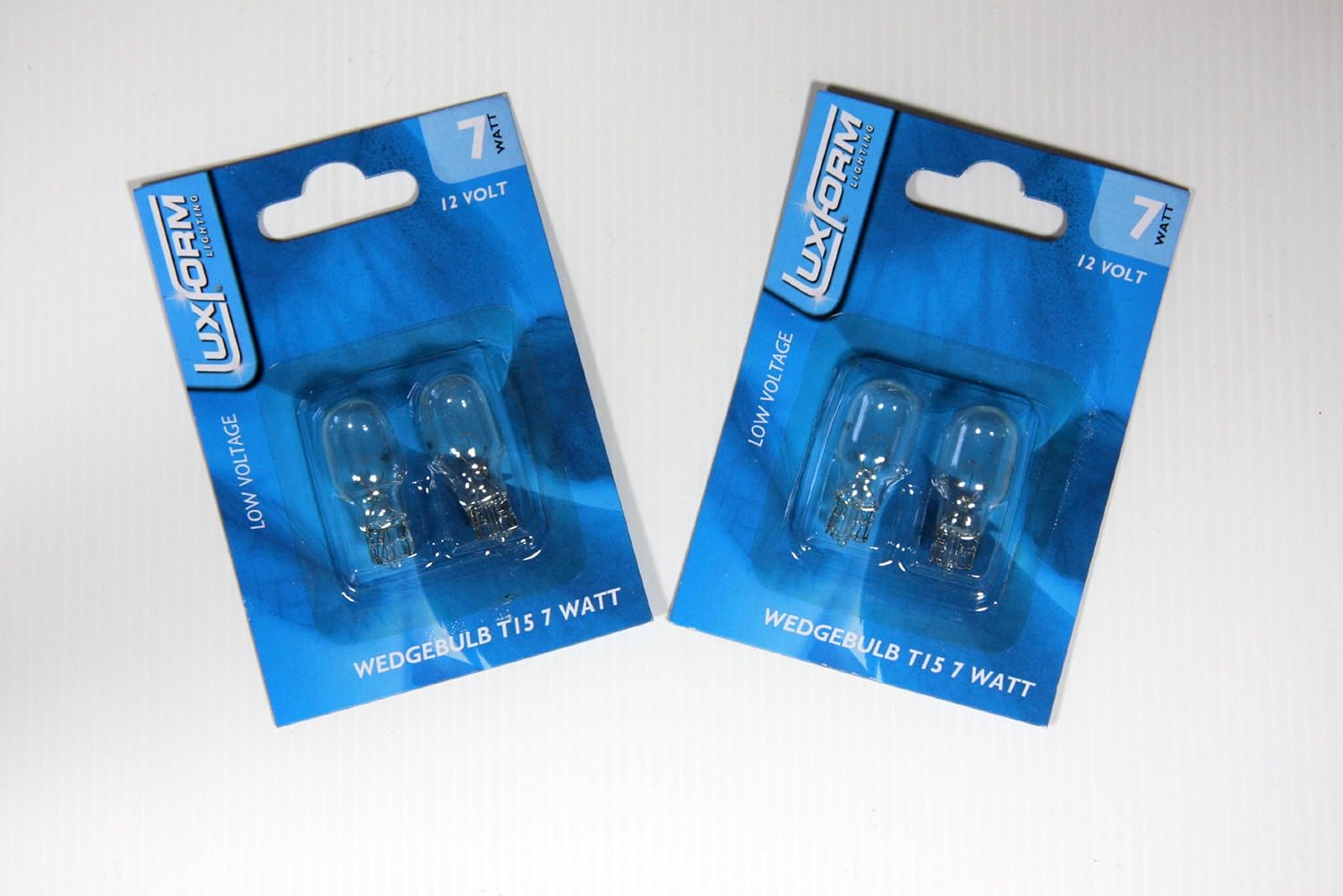 4 Bulb Pack 12V 7W T15 Wedge Base Bulbs for Outdoor Low Voltage ...