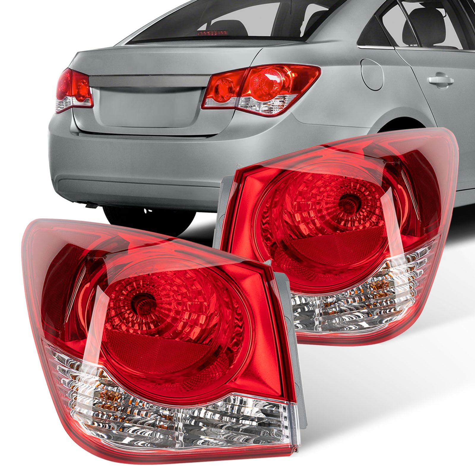 Autoverve Tail Lights Fit Chevy Chevrolet Cruze 2011 2012 2013 2014 ...