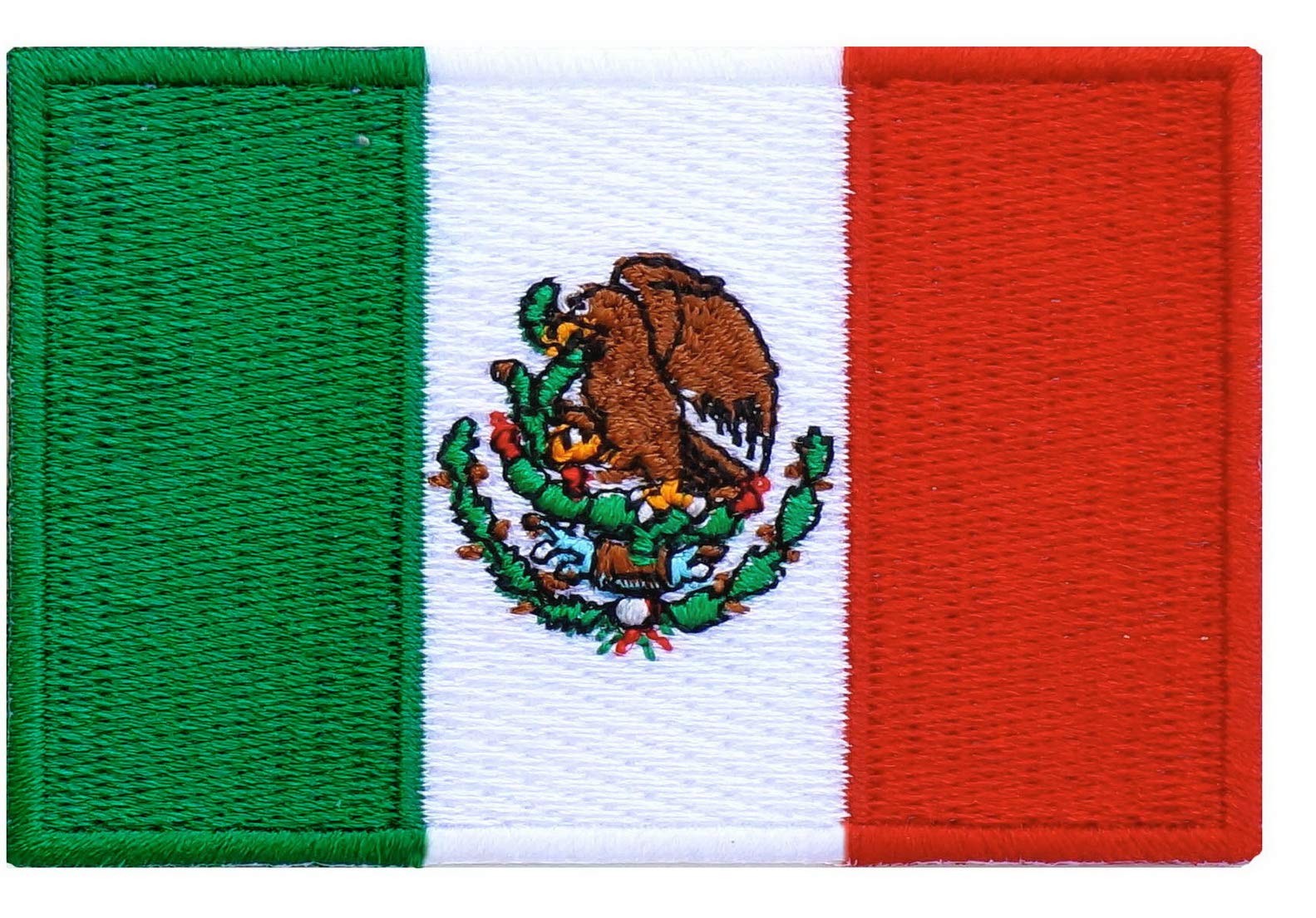 Graphic Dust Mexico Flag Embroidered Iron On Patch Applique Mexican Flag Costume Uniform DIY ...