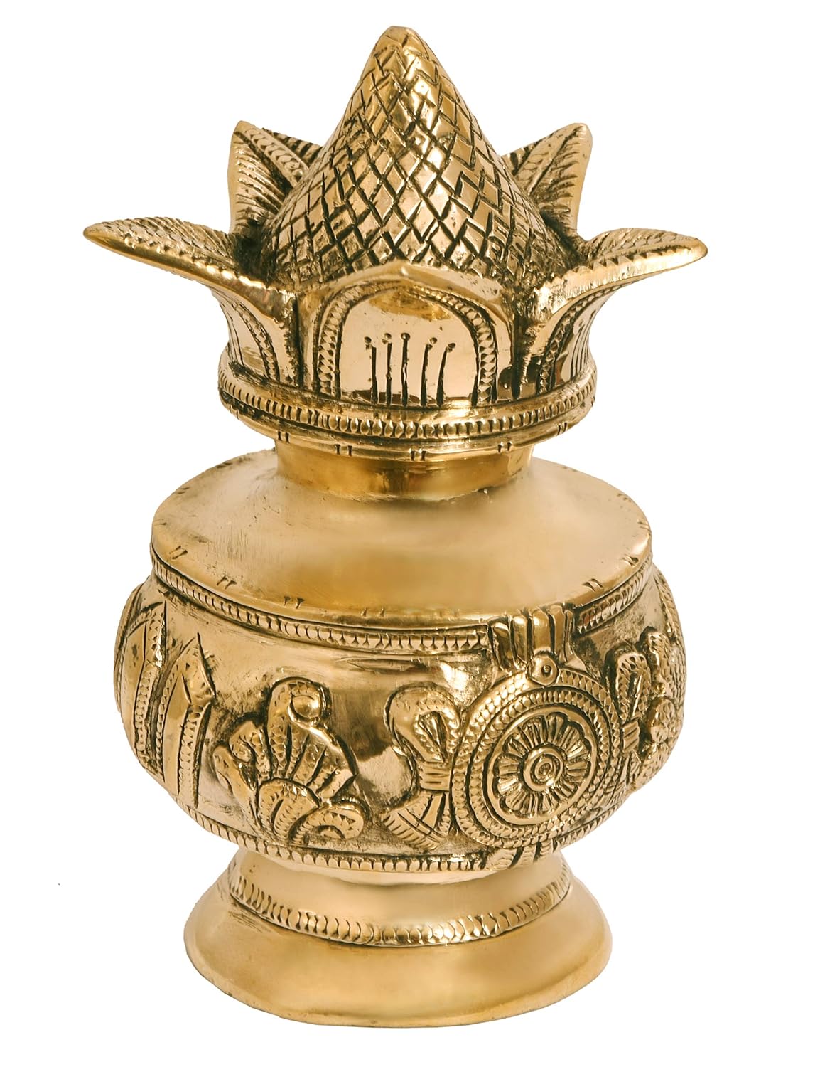 Buy Nexplora Industries Pvt. Ltd. Decorative Premium Brass Kalash for ...