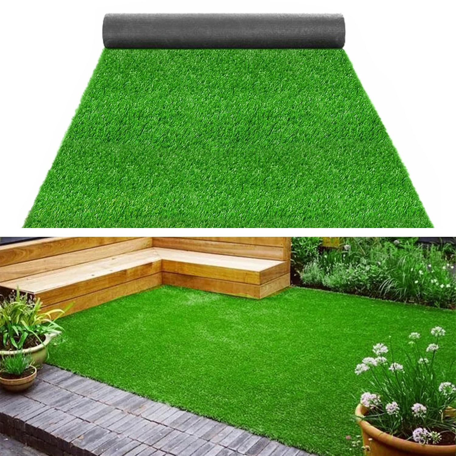 SSRIVER 118.1 x 39.4in Dog Grass Pad, Extra Large Artificial Grass Turf ...