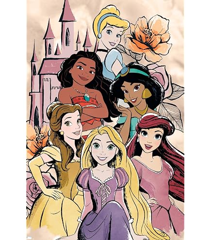 Disney Princess Alphabet Poster