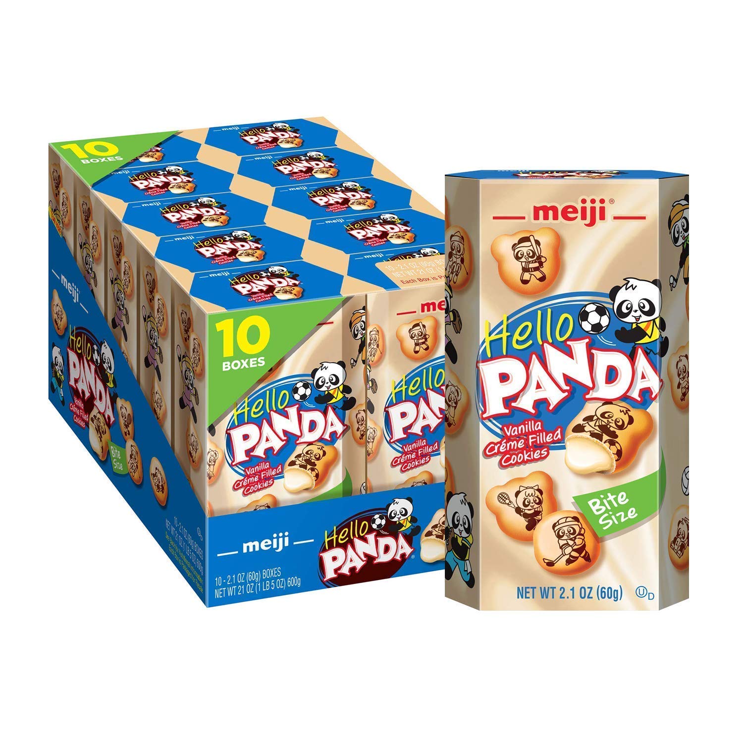 Mua Meiji Hello Panda Chocolate 10 pack Cookies, Vanilla Crème Filled ...