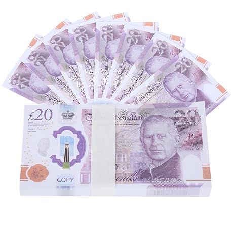 Mua 100 PCS £20 Prop Money, Fake Money Stacks Educational Toys for 3 ...