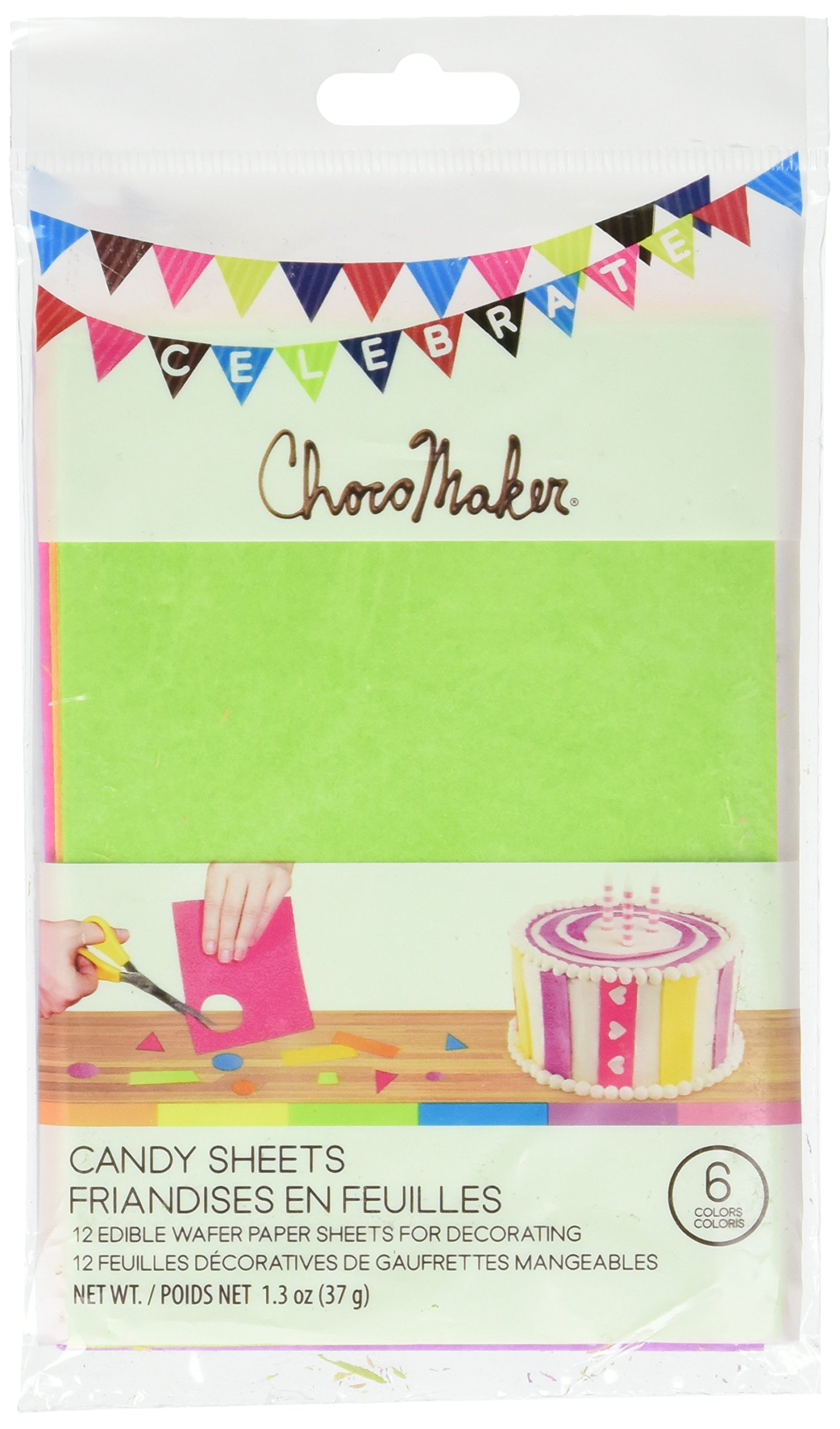 Buy ChocoMaker Edible Wafer Paper Candy Sheets, Assorted Online at ...