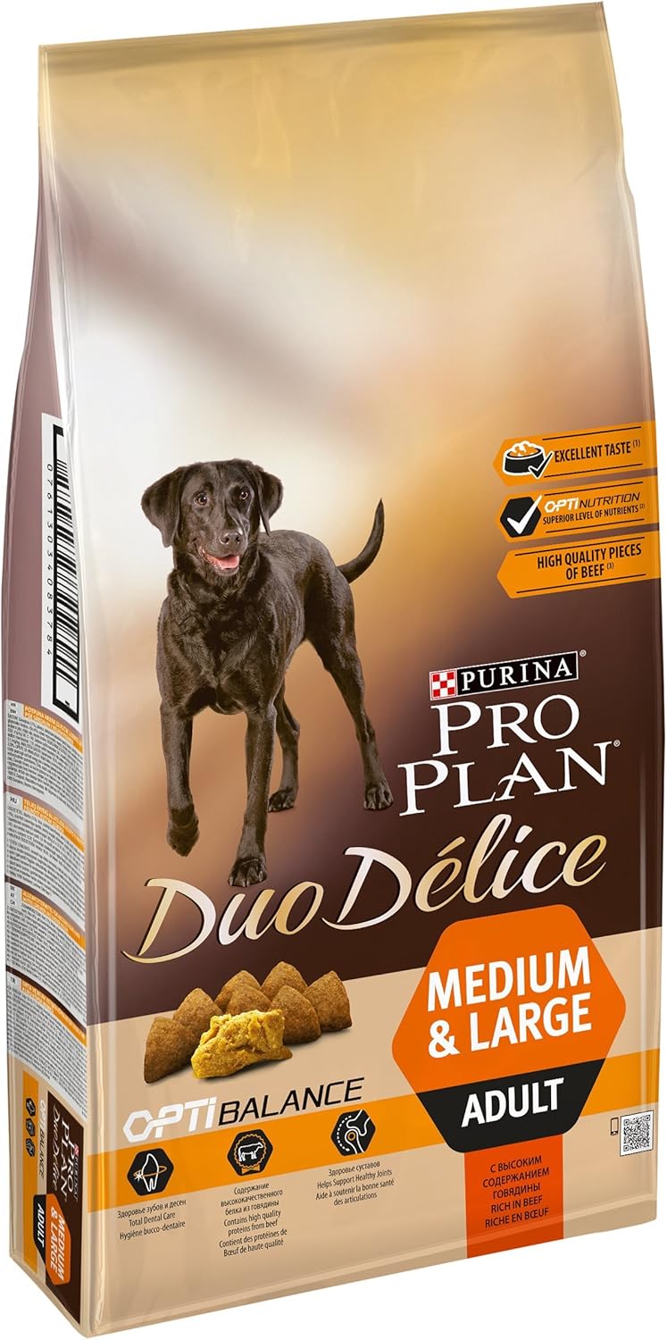 Purina Pro Plan - Duo Delice, Cibo per cani, Rico in carne bovina, Kg ...